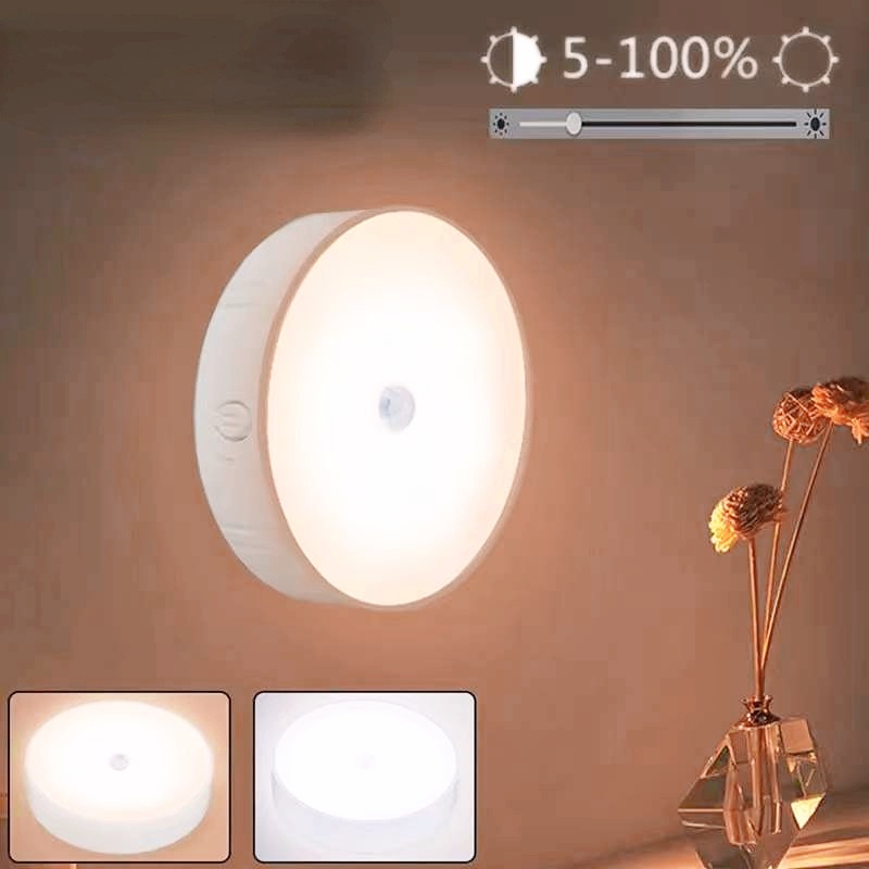 SG SELLER USB Rechargeable Smart Human Body Sensor Light Night Wireless ...