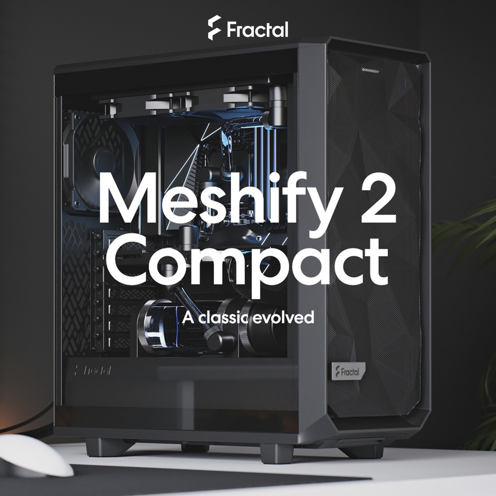 Fractal Design Meshify 2 Compact ATX Case | Shopee Singapore