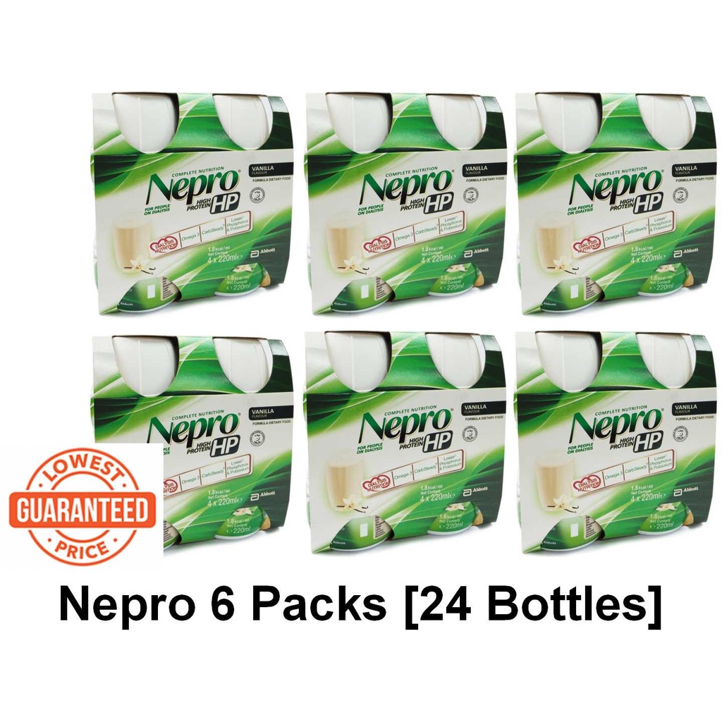 [24 Bottles] Nepro [Exp : 12/2025] HP Vanilla 220ml x 24 Bottles Abbott ...