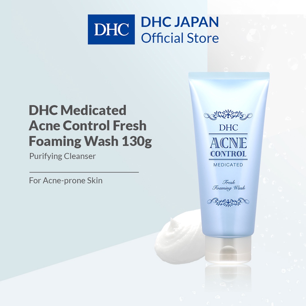 [Exp: 6/2025] DHC Medicated Acne Control Fresh Foaming Wash 130g | Shopee Singapore