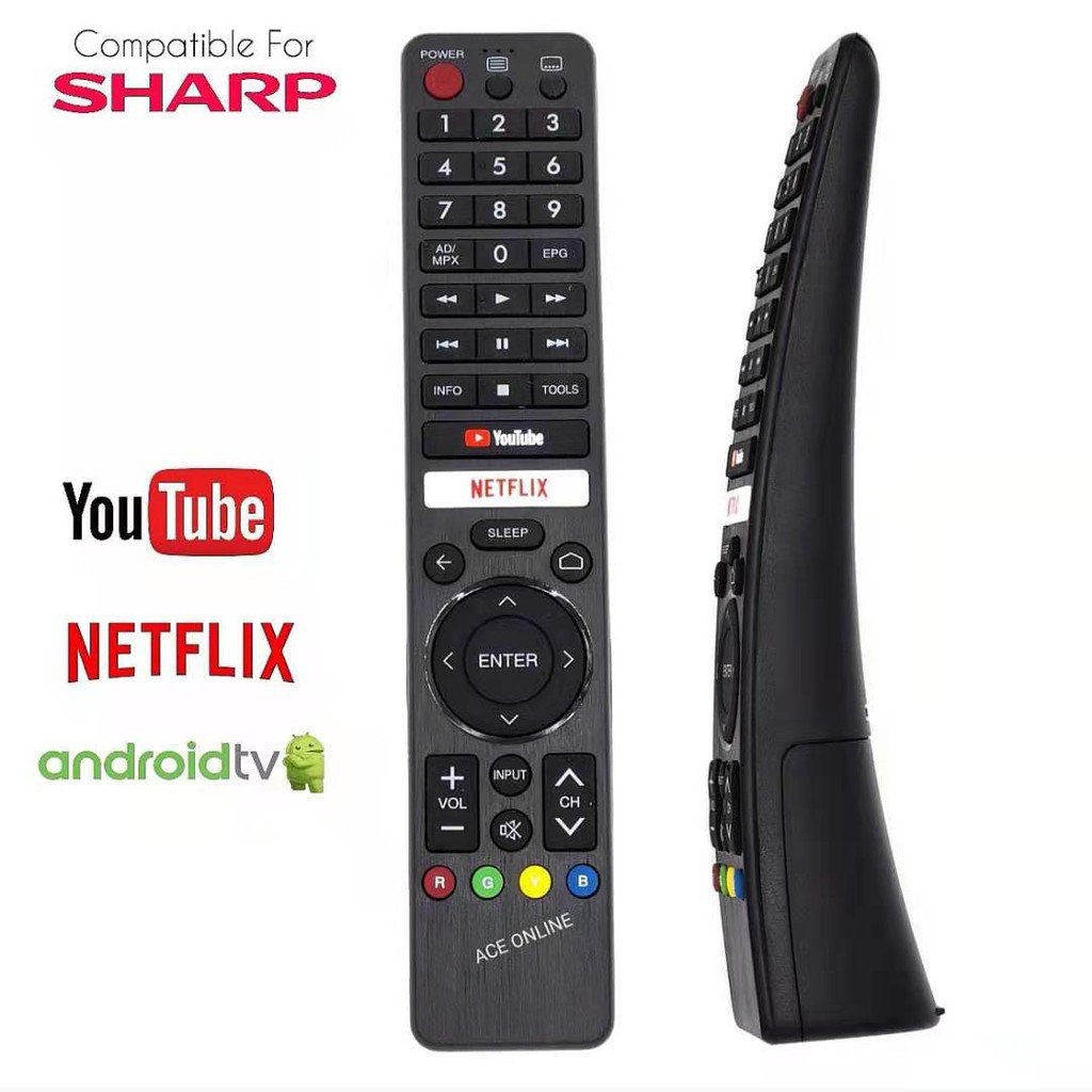 GB326WJSA SHARP LED/Android TV /Smart TV Remote Control Compatible With ...