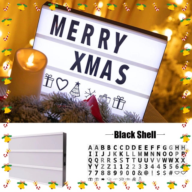 Led Lightbox Led Box Alphabet Light Message Box DIY Light Box Letters ...