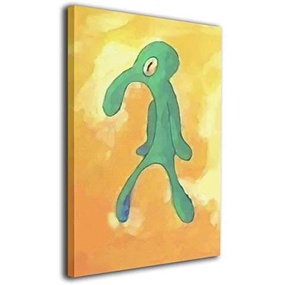 Painting Wall Art Canvas Bold and Brash Squidward Paintings Abstract ...