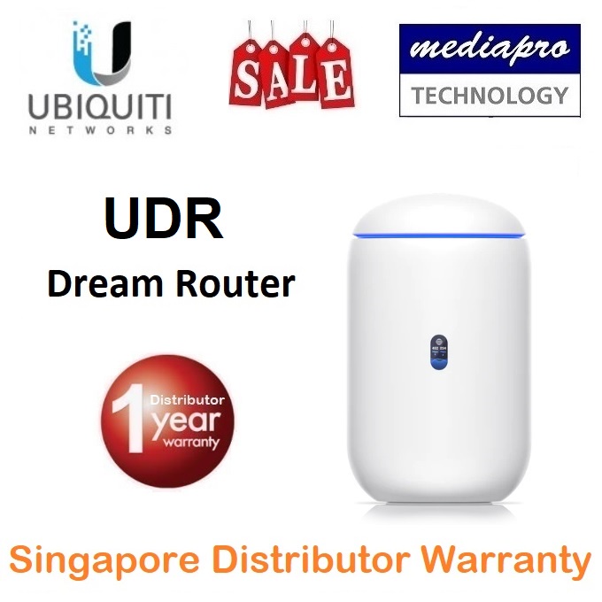 UbiQuiti UDR Dream Router A UniFi OS Console with an integrated WiFi 6 ...