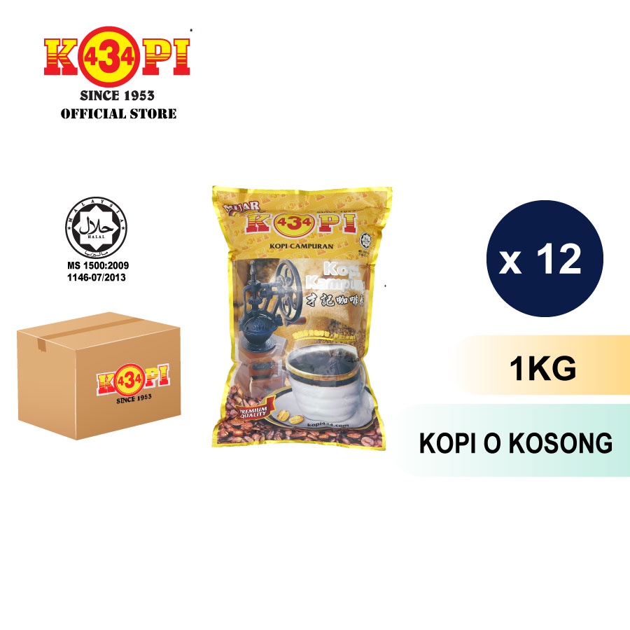 (Business)Kopi 434 Muar (Black Coffee) Serbuk Kopi 1kg (12bags ...