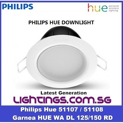 Philips Hue 51107 / 51108 Garnea WA DL 125 / 150 RD | Shopee Singapore