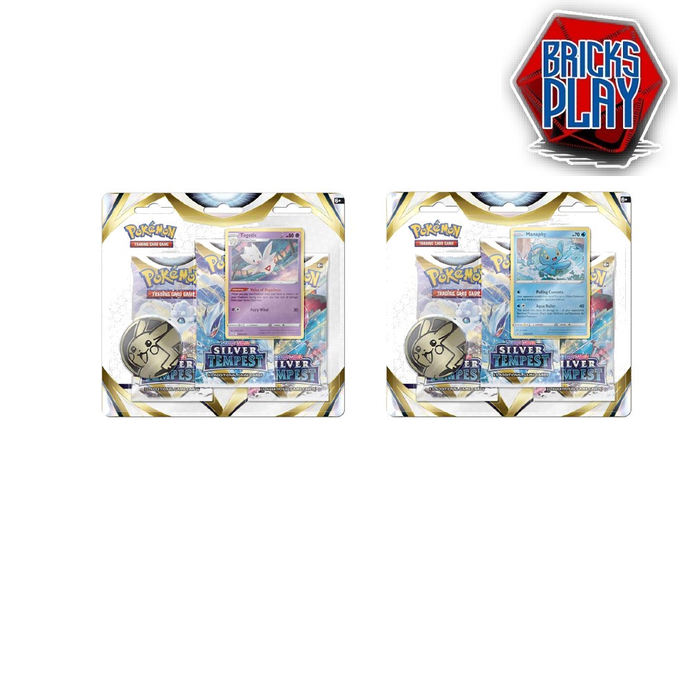 Pokemon TCG: SS12 Silver Tempest 3 pack blister pack- set of 2 ...