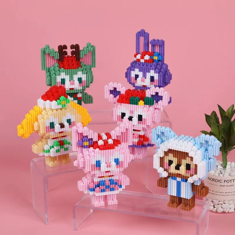 Lego Nano Block Bear Series Disney Duffy Bear Gelatoni Toy Mini Bricks ...