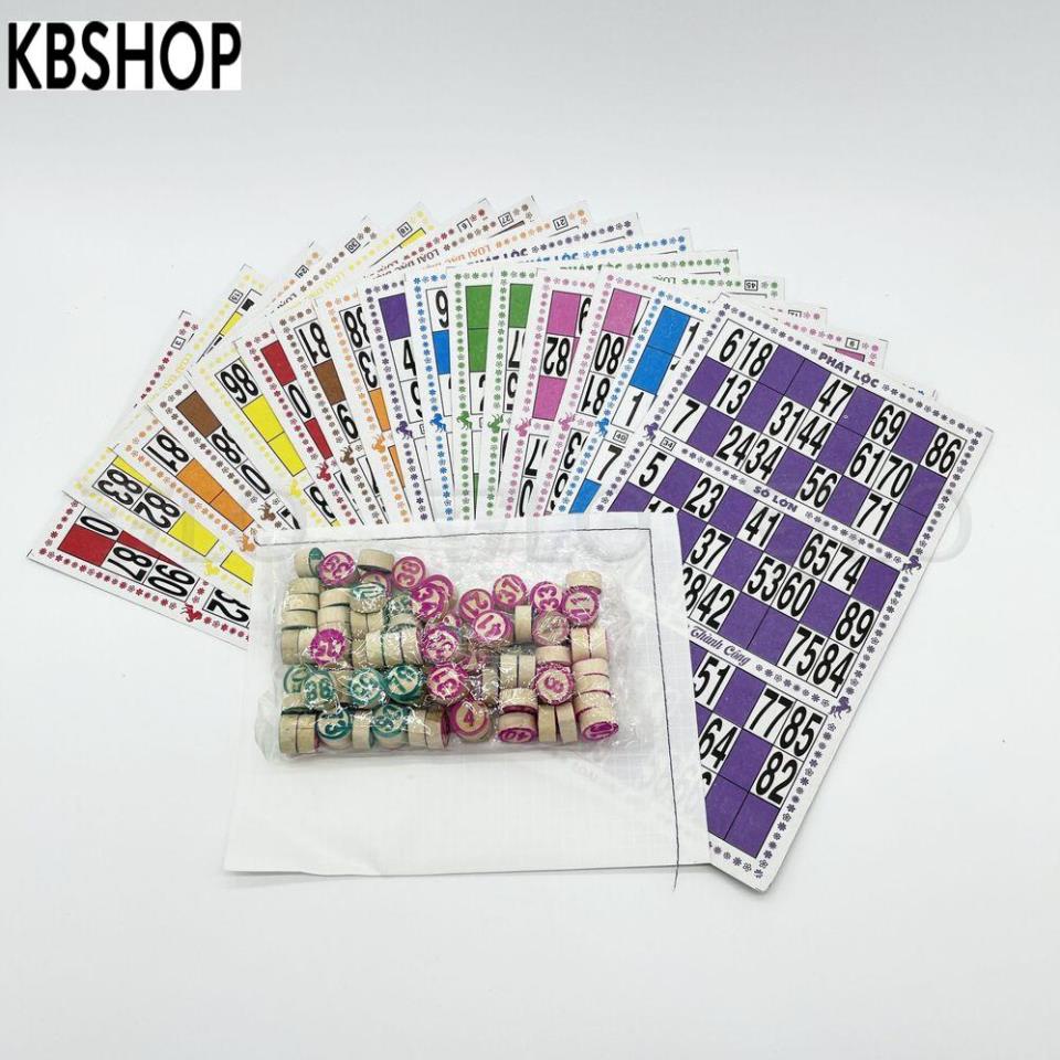 [HCM] Bingo Lotto Vietnamese Entertainment Bingo Lotto Paper And Wood ...