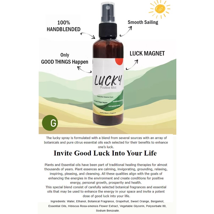 LUCKY SPRAY CNY 2025 - ATTRACT LUCK, WEALTH Good Vibes, Focus, Lucky ...