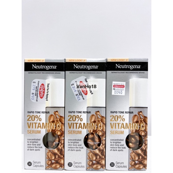 Neutrogena Rapid Tone Repair Anti-Aging, Brightening Serum 20% Vitamin ...