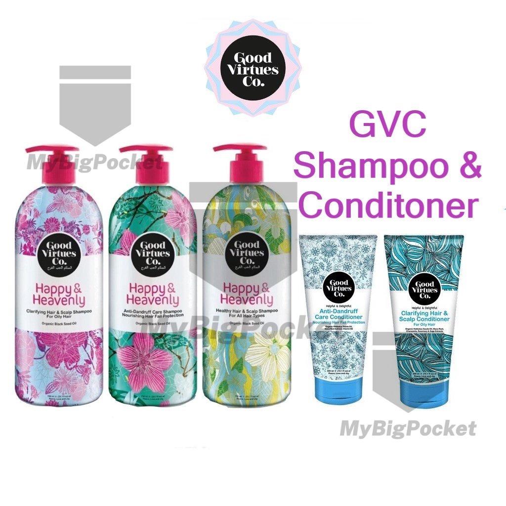 GVC Good Virtues Co. Shampoo 700ml and Conditional 210ml/300ml Assorted ...