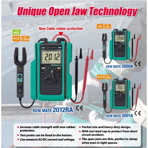 Kyoritsu 2012RA Digital 2 In 1 ( Multimeter Plus Clamp Meter meaures up ...