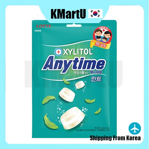 [Lotte] Anytime Xylitol Sugar-free Candy 92g / 185g low-calorie and ...