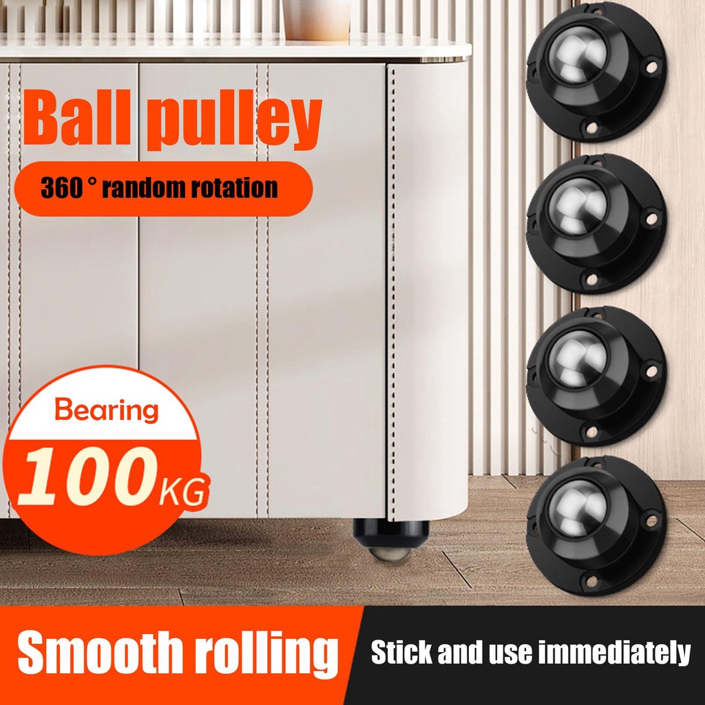 Self Adhesive Caster Mini Swivel Wheels Stainless Steel Universal Wheel ...