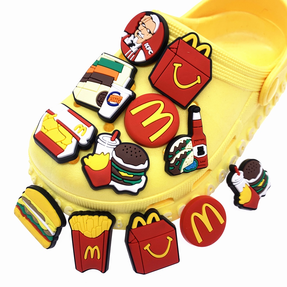 Cartoon McDonald's jibitz for designks French Fries design Charm Cola ...