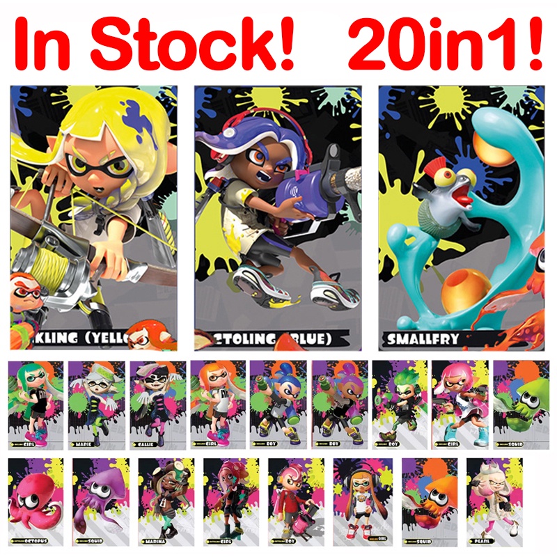 Splatoon 3 2 1 Characters Costume Props Amiibo Card Linkage NfC Card ...