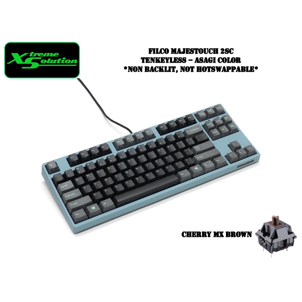 Filco Majestouch 2SC TKL Asagi Color - Wired 87 Keys Mechanical ...