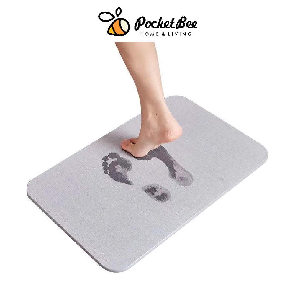 Pocketbee Home - Antislip diatomite mat - Absorbent soft mat | Shopee ...