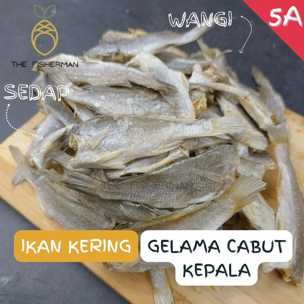 Masin Gelama Fish Remove The Head 5A 1kg Gelama Cut The Masin Fish 1kg ...