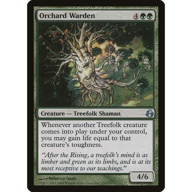 Orchard Warden - MTG (Magic The Gathering card NM single) | Shopee ...