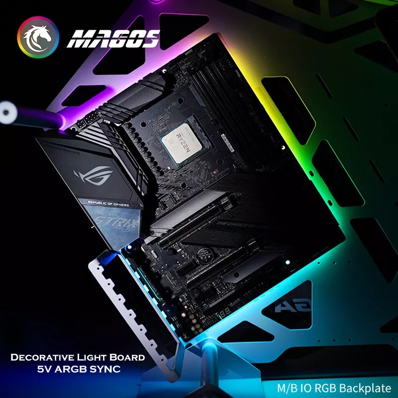 MAGOS Motherboard IO RGB Backplate Decorative Light Panel Board 5V ARGB ...