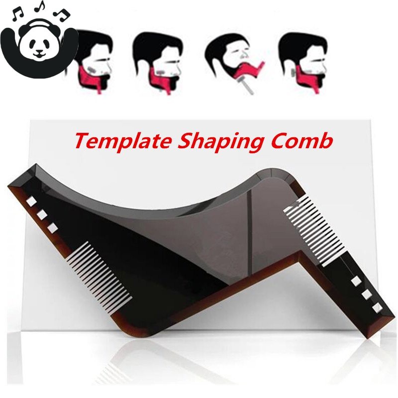 Men's Beard Stencil Comb Contour Liner Beard Guide Comb Men's Manual ...