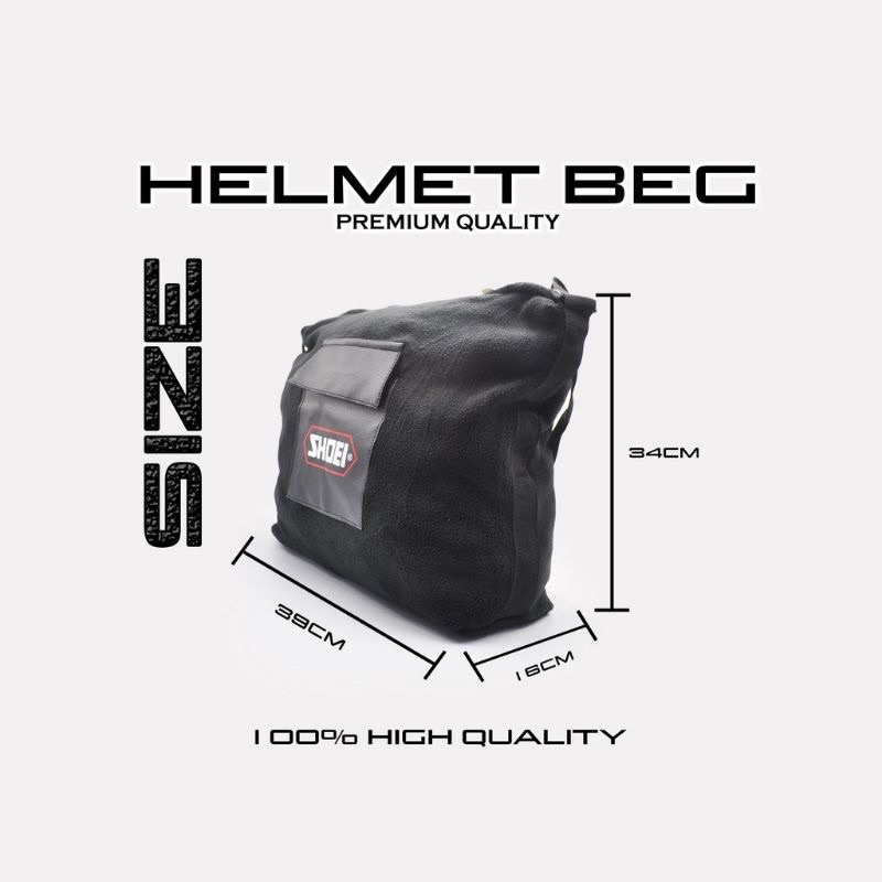 Shoei Arai Helmet Beg (kain baldu/Velvet) | Shopee Singapore