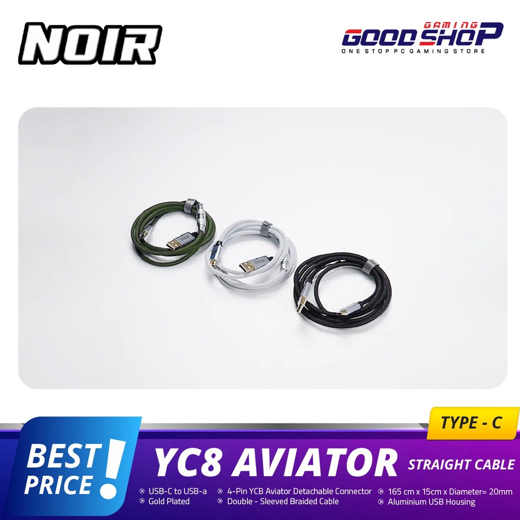 Noir Type-C Straight Cable YC8 Aviator | Shopee Singapore