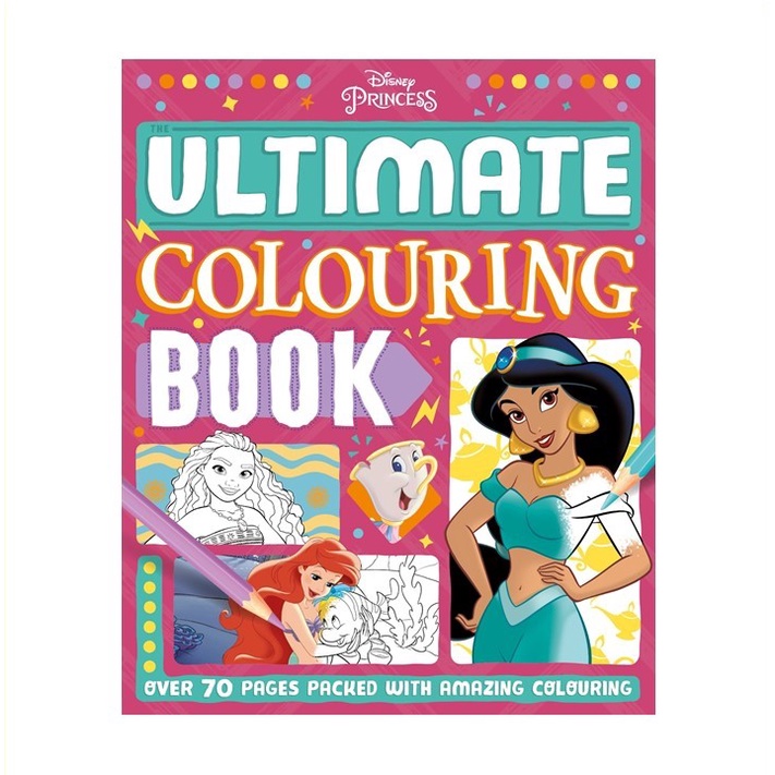 Disney Princess The Ultimate Colouring Book For Kids With 72 Pages ...