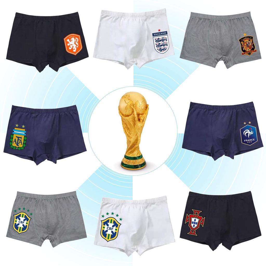 Boxer Panties Boys Soccer Team Print Premium Rayon Spandex Material ...