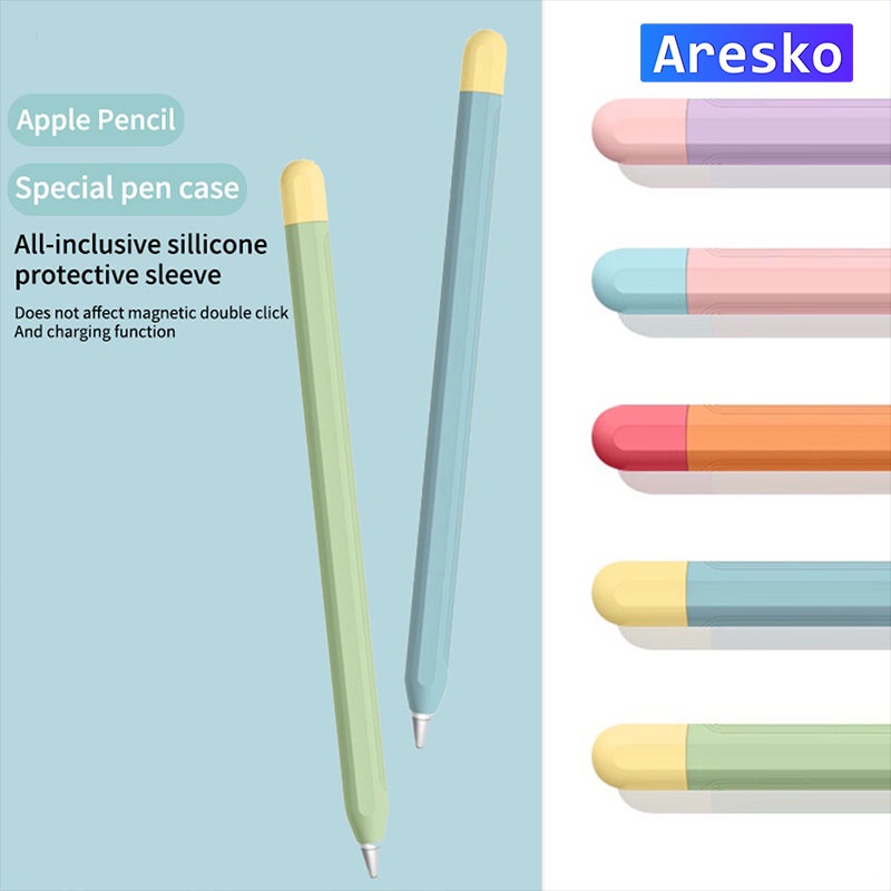 Aresko Suitable for Apple Pencil 2 Protective Cover Soft Silicone Pen ...