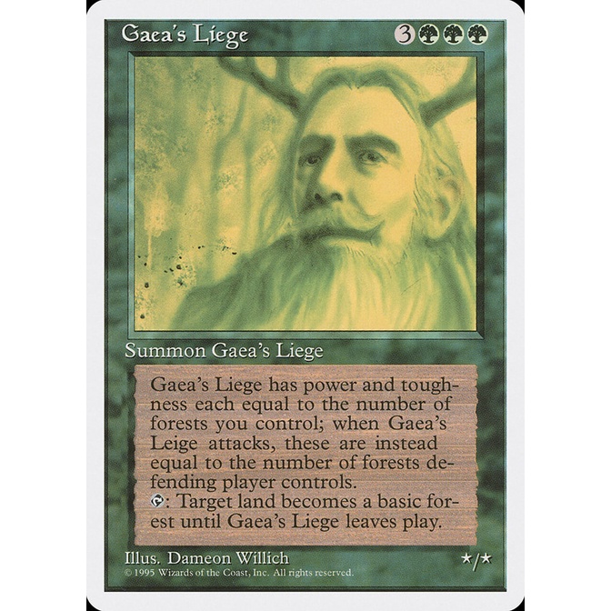 Gaea's Liege - MTG (Magic The Gathering card NM single) | Shopee Singapore