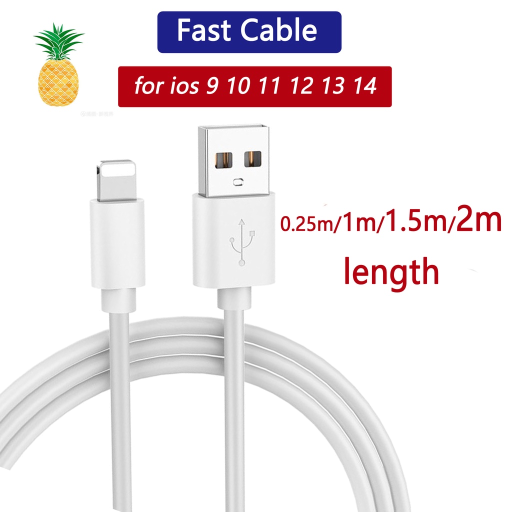 3A wire USB Fast charging Cable Data cord short cables compatible with ...