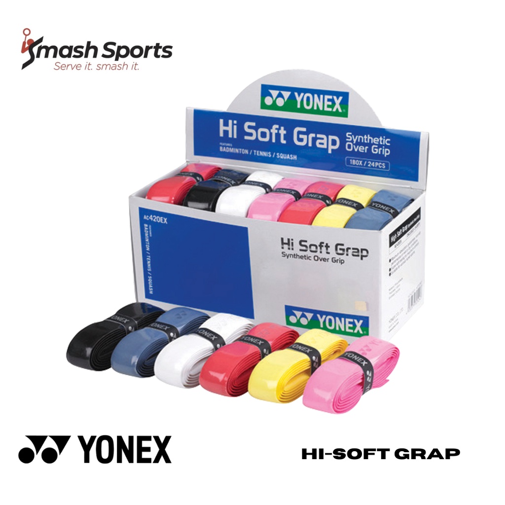 Yonex Hi-Soft Grap Replacement Grip (Badminton/Tennis/Squash) | Shopee ...