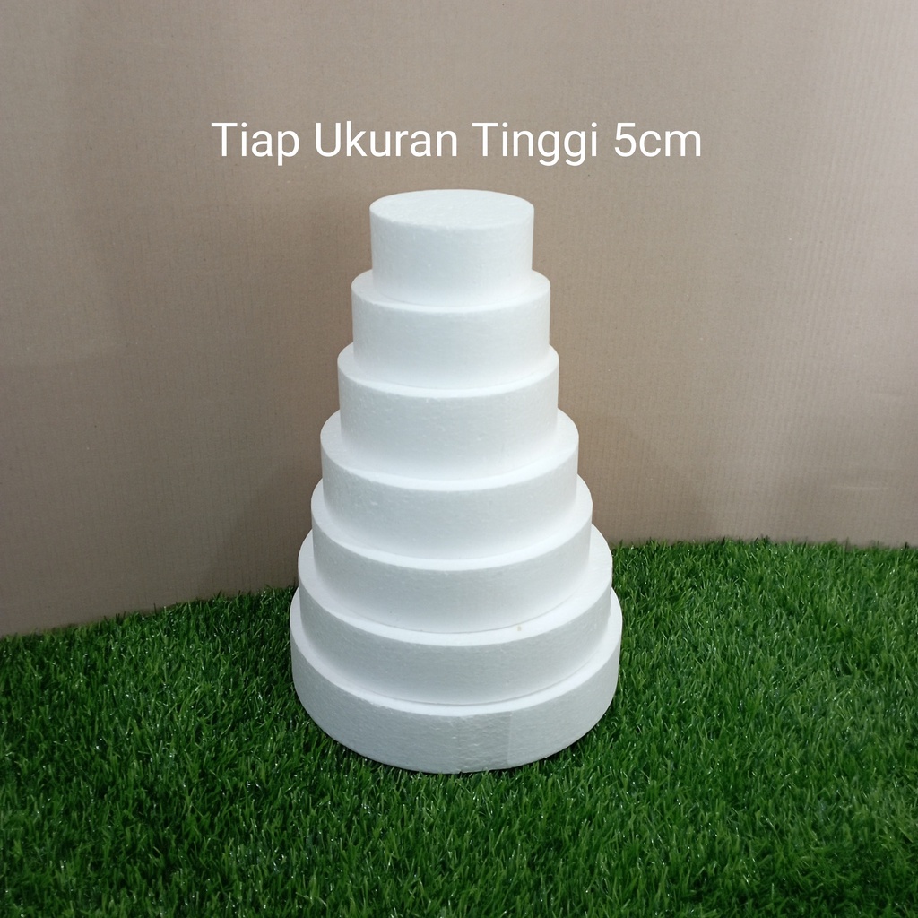 5cm Thick Round Styrofoam Dummy Creation For Tower Cake Snack Money ...