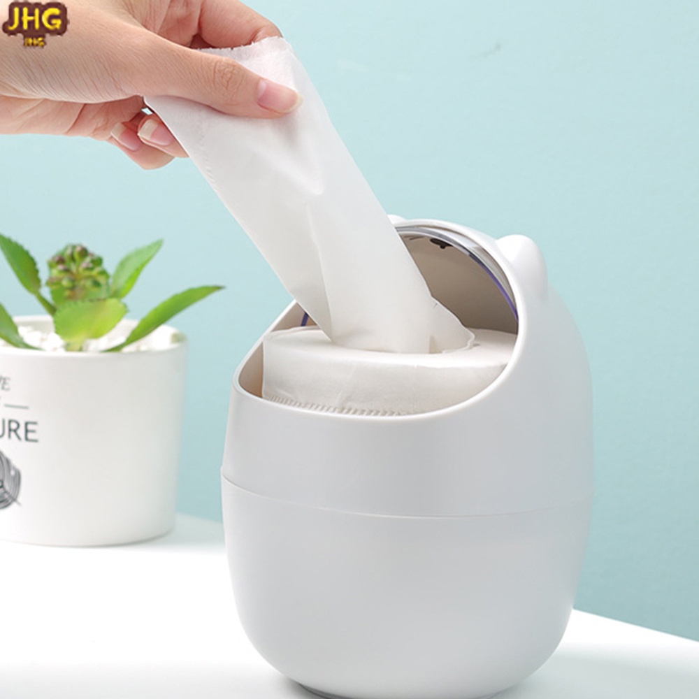 Small Desktop Mini Waste Bin Garbage Trash Can Office Easy to clean ...