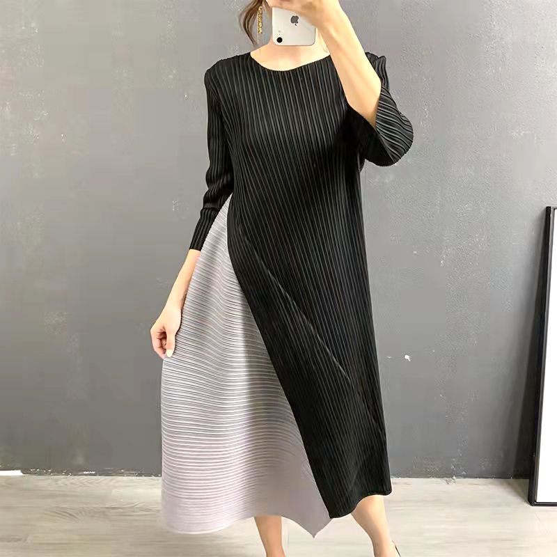 Celebrity Pleated Clothes~High-End Age-Reducing Pleated Dress Women ...