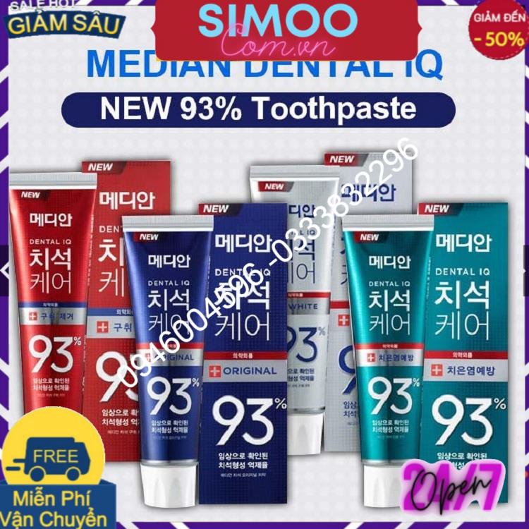 Genuine Product Median Dental IQ 93% Korea Toothpaste (120g) | Shopee ...