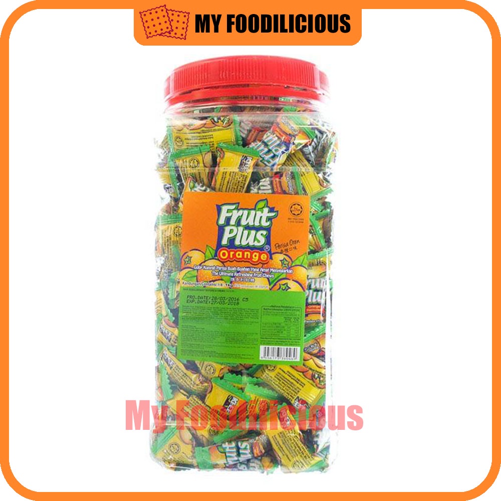 Fruit Plus Chewy Candy 350 pcs Blackcurrant/Orange/Apple/Strawberry ...
