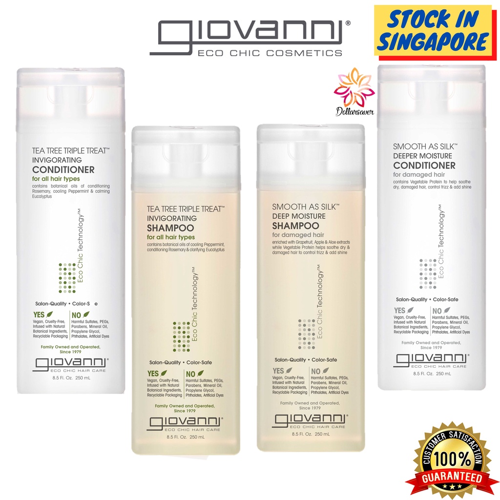 Giovanni Smooth as Silk Shampoo / Tea Tree / Golden Wheat / Balanced ...