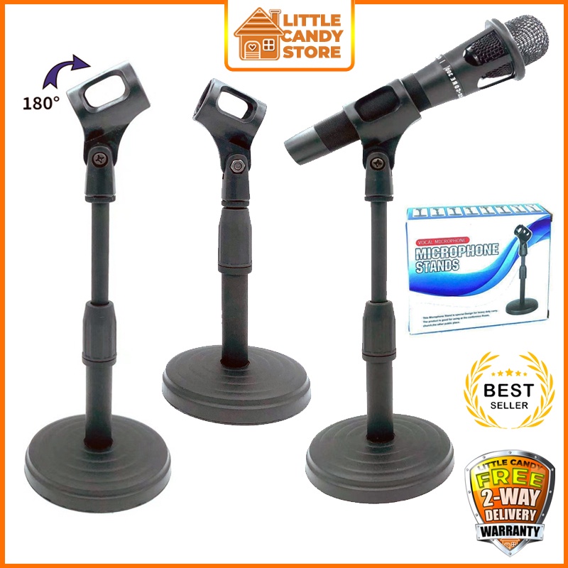Adjustable Mic Stand Professional Karaoke KTV Mic 6.35mm AUX Cable ...