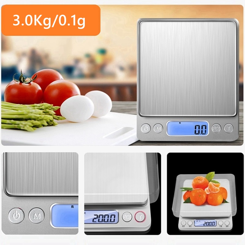 Digital Kitchen Weighing Scale LCD Portable Baking Bake Bakery Food ...