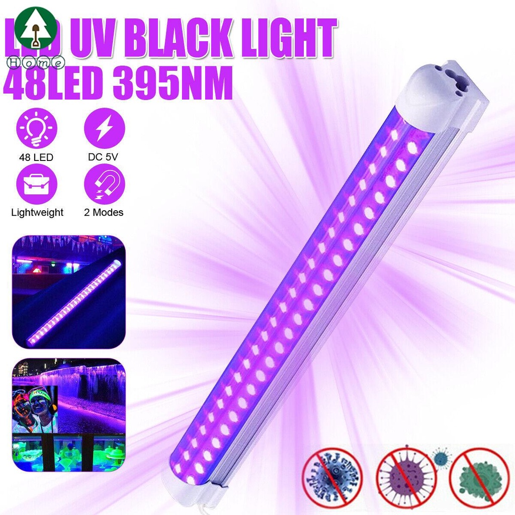 LED UV Strip Tube Light Ultraviolet Light Bar USB 10W 48LED Black Light Portable Party Lamp for ...