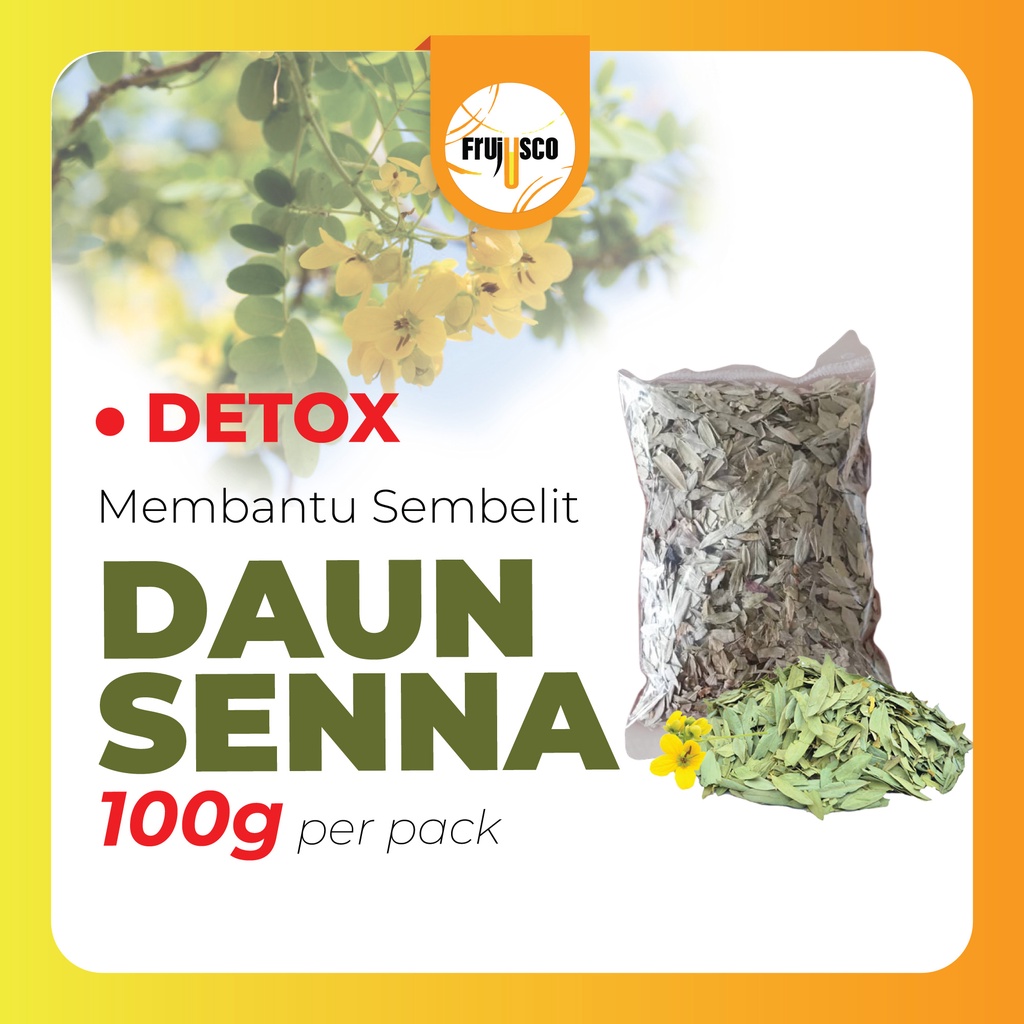 [100g] Frujusco Senna Leaf Tea Herbal Diet Slim Detox Drink Teh Daun ...