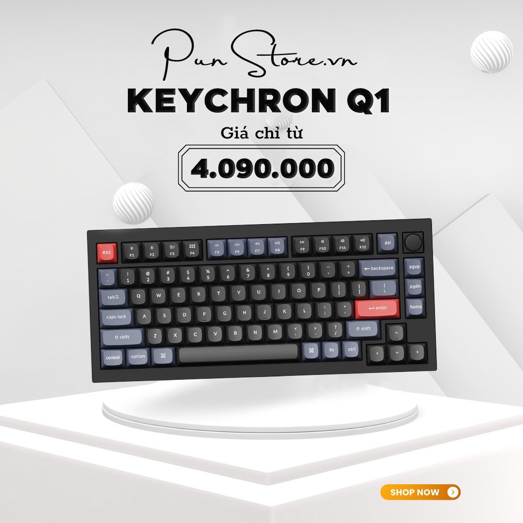 [Genuine] Keychron Q1 V2 Knob Mechanical Keyboard (With Knob) (QMK ...