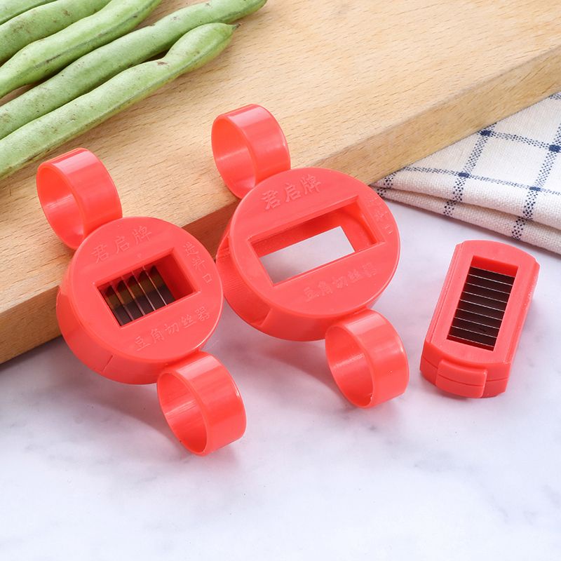 Manual multi-function vegetable chopper Green bean chopper snow beans ...