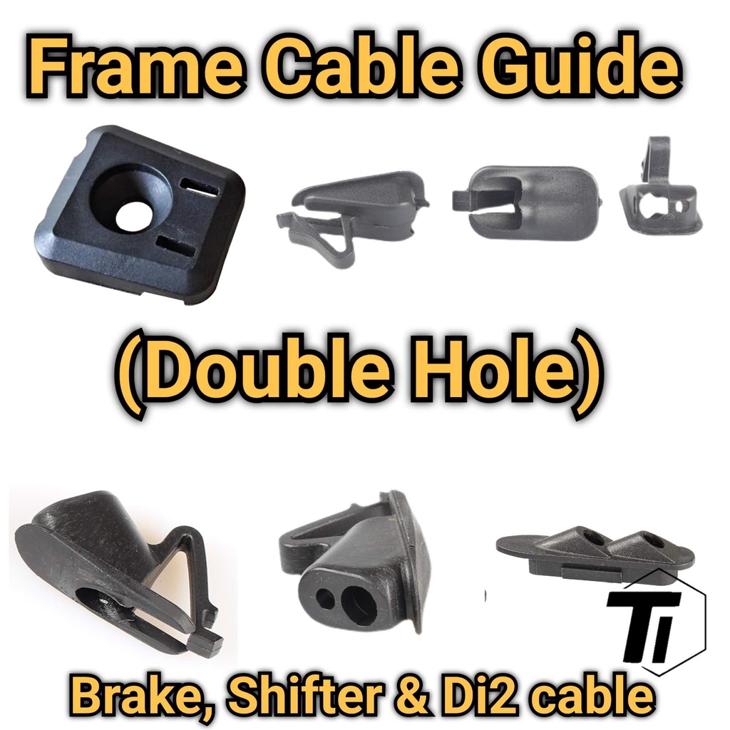 Bike Frame Cable Guide Cover | Double Hole | Shifting Brake Cable Di2 ...