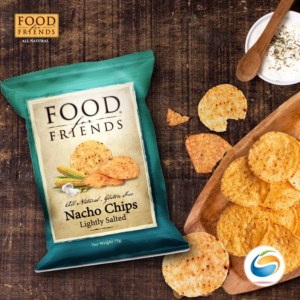 FOOD FOR FRIENDS Nacho Chips Lightly Salted (75G) | Shopee Singapore