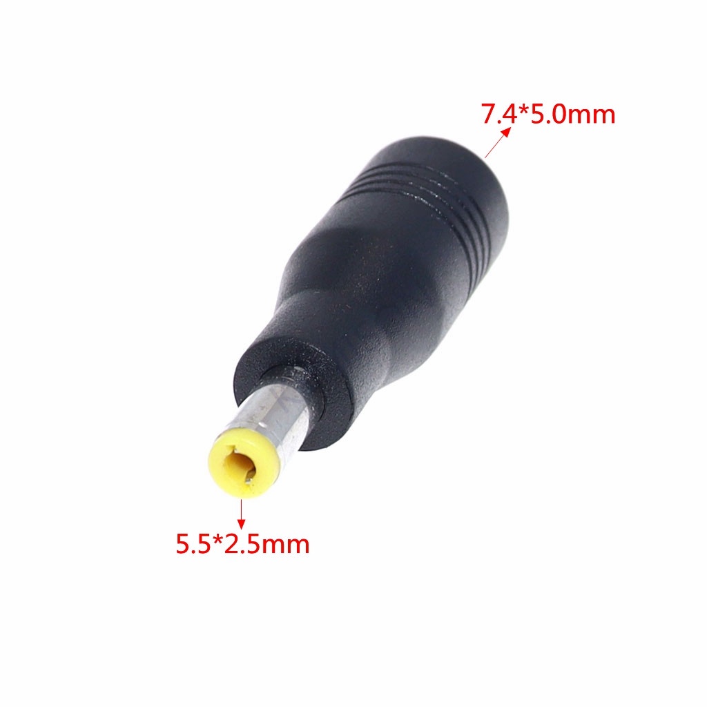 DC 7.4x5.0mm 7.4*5.0 Female to 5.5x2.5mm 5.5*2.5 Power Adapter Plug ...